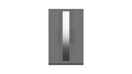 ISLA RANGE 3 DOOR WARDROBE WITH MIRROR | The Bedroom Centre