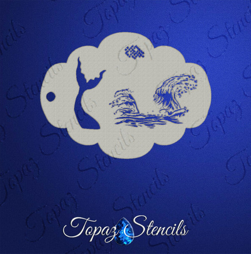Topaz Stencils -Mermaid Tail Splash | 2meenie