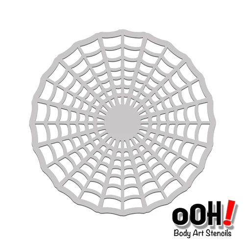 S10 Spiderweb Sphere Airbrush & Face Paint Stencil | 2meenie
