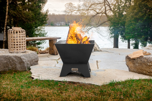 24" Modern Cube Fire Pit | BigRedWorks