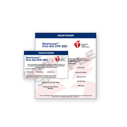 HeartSaver First Aid CPR AED eCard | Push Hard CPR