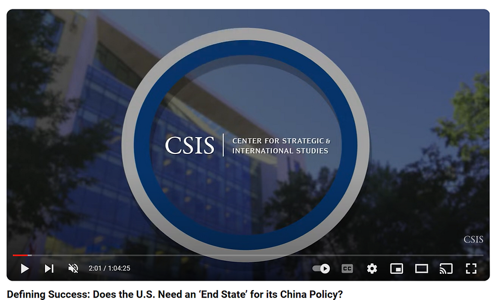 CSIS Report Launch: Defining Success - Does the United States Need an ...
