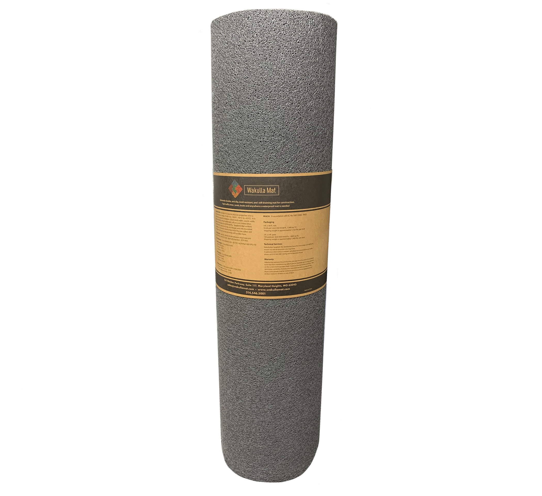 SAMPLE - 6' Wide Unbacked Spaghetti Mat | Wakulla Mat