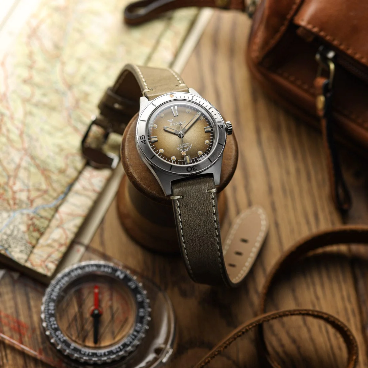 Super Squale Sunray - Brown | Cortez Watches