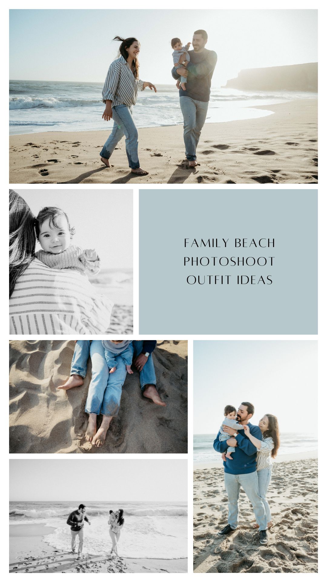 Family Beach Photoshoot Outfit Ideas for the Bay Area: Davenport Beach