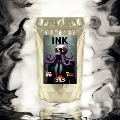INK: Spicy Hot Chocolate Bar with Macadamia Nuts by Inferno Candy Co