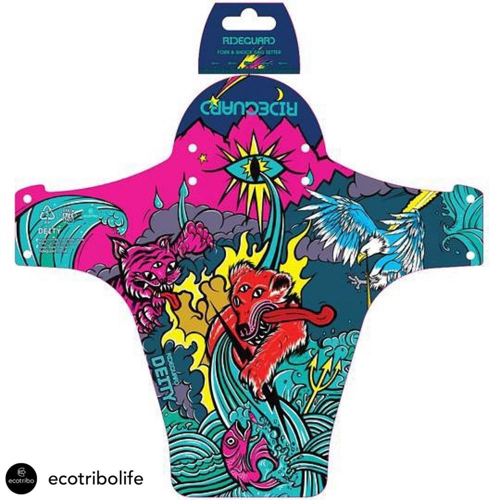 Rideguard Mudguard design made with 100% recycled plastic featuring new ...