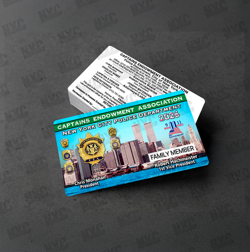 2026 NYPD Captain CEA PBA Card - FAMILY MEMBER | Nyc Prop Shop