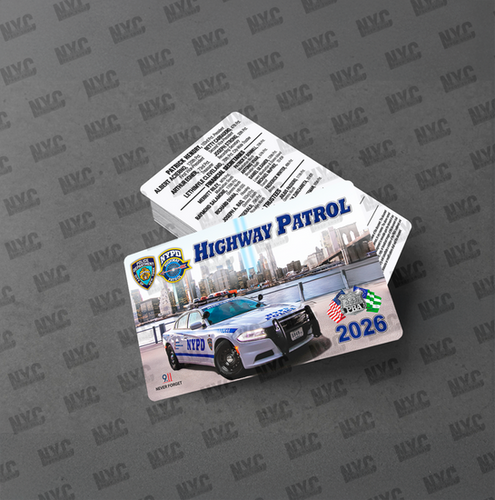 2026 NYPD - Hwy Patrol PBA Card | Nyc Prop Shop