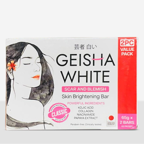 GEISHA WHITE SCAR AND BLEMISH SKIN BRIGHTENING BAR SOAP 2PCS | GoNGlowUAEPH