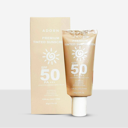 ADORN PREMIUM TINTED SUNSCREEN SPF50 | GoNGlowUAEPH