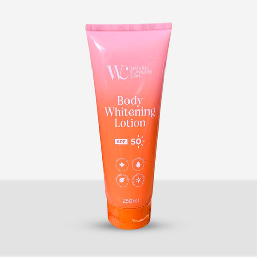 WC NATURAL FLAWLESS SKIN BODY WHITENING LOTION SPF50 250ML | GoNGlowUAEPH