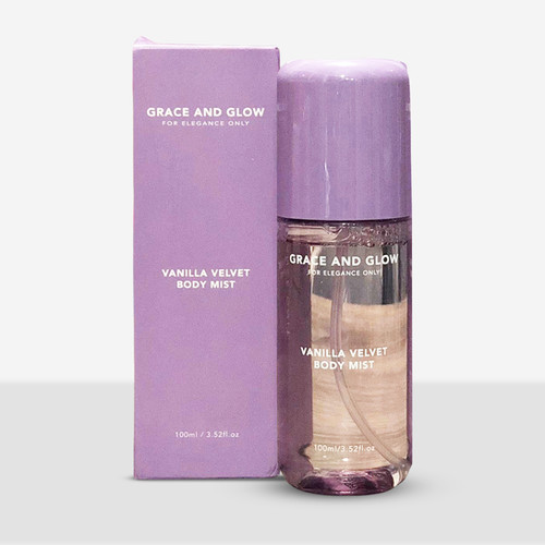 GRACE AND GLOW VANILLA VELVET BODY MIST 100ML | GoNGlowUAEPH