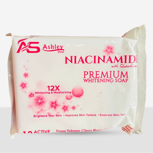 ASHLEY SHINE NIACINAMIDE WITH GLUTATHIONE PREMIUM WHITENING SOAP 70G ...