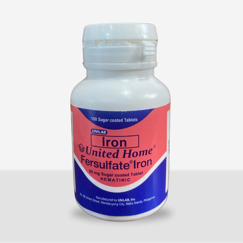 UNILAB UNITED HOME FERSULFATE IRON 100 TABLETS | GoNGlowUAEPH