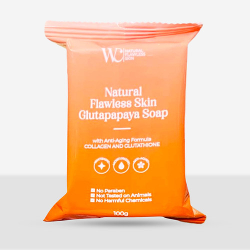 WC NATURAL FLAWLESS SKIN GLUTAPAPAYA DUAL SOAP 100G | GoNGlowUAEPH
