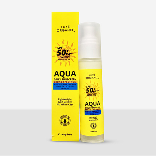 LUXE ORGANIX AQUA DAILY SUNSCREEN | GoNGlowUAEPH