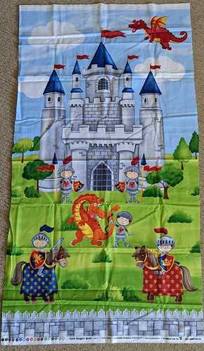 Castle, Dragons, Knights Panel | my-sewing-supplies