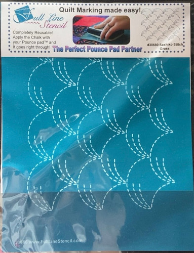 Pounce Pad stencil #30680 Sashiko Stitch Grass | my-sewing-supplies