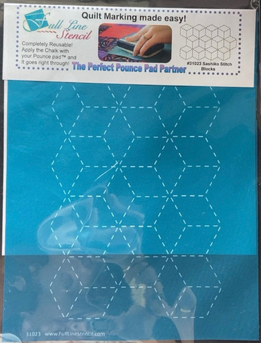 Pounce Pad stencil #31023 Sashiko Stitch Blocks | my-sewing-supplies