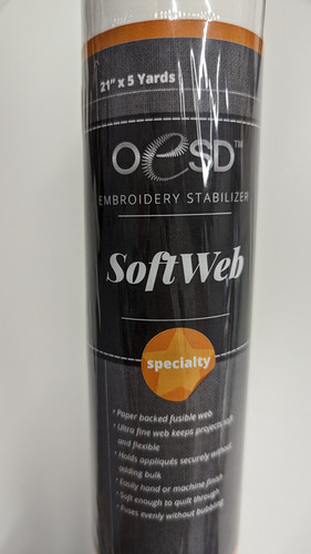 OESD Stabilisers - SoftWeb Roll 21 inches wide x 5 yards | my-sewing ...