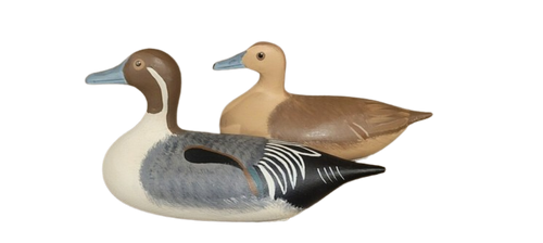 Miniature Pintail decoy pair by Robert "Bob" Litzenberg | Decoy Depot