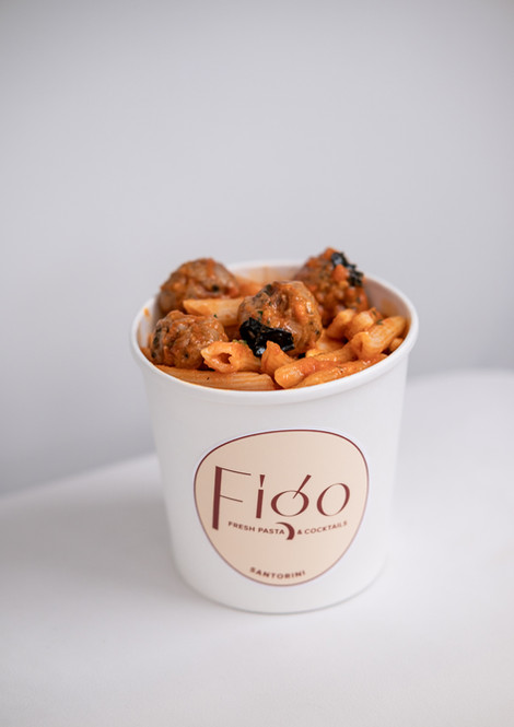 Italian Fresh Take Away Pasta Restaurant and Cocktails Figo Santorini