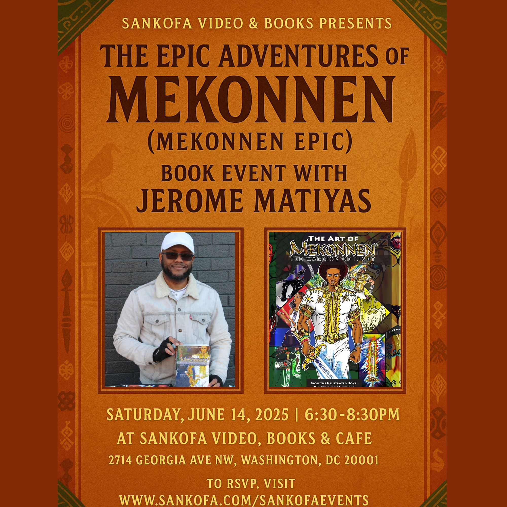 Book Event - The Epic Adventures of Mekonnen (Mekonnen Epic) with Jerome Matiyas | sankofa-dc