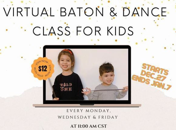 Virtual Baton and Dance Classes for Kids