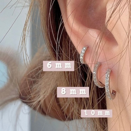 Brinco Little Circle | Brilho de Lua