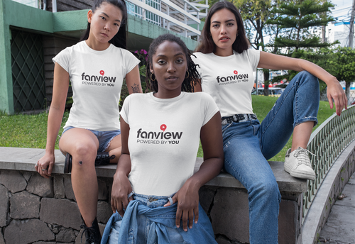Women's Fanview Baseline T-Shirt. Powered by YOU!