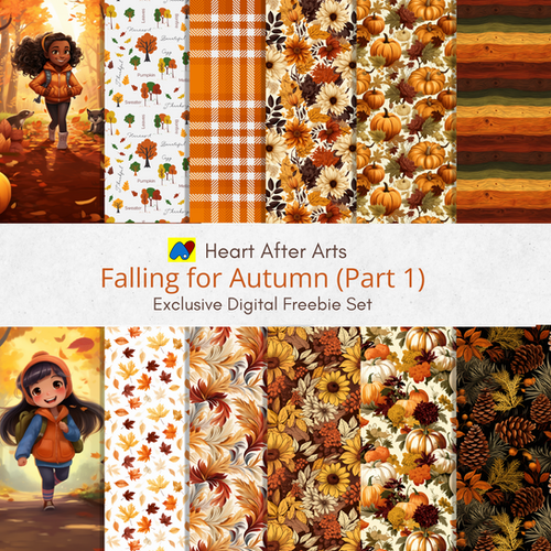 Falling For Autumn Part 1 Digital Freebie | Heart After Arts