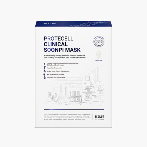 USA Seller-Exsilun Protecell Clinical Soonpi Mask-6Pcs/Box | Kosmomo Beauty