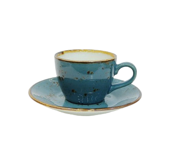 Cup and Saucer Spotted Blue | Caffeinection