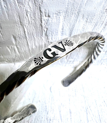 Wado - Cherokee Thank You Cuff in Sterling Silver | Cherokee Silver Arts