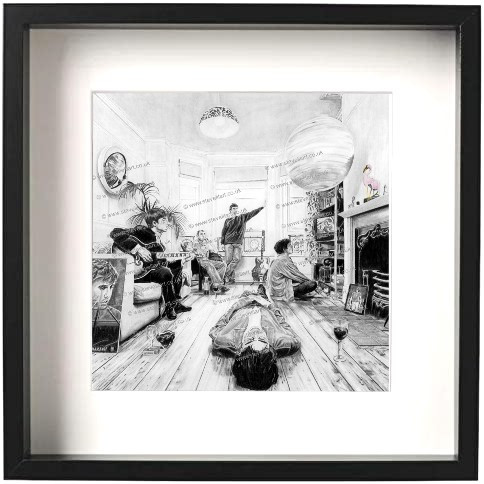 Oasis Definitely Maybe Fine Art Print - Framed Limited Edition at ...