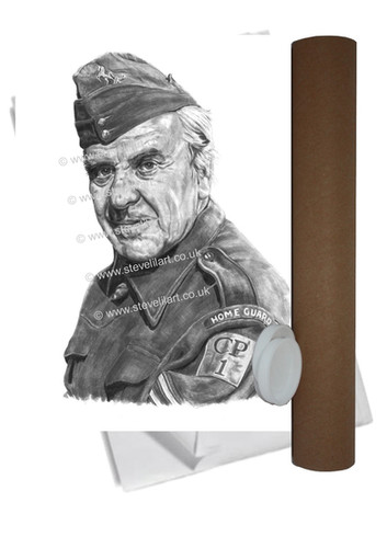 'Dads Army Sergeant Wilson Limited Edition Art Print - Signed & Numbered'