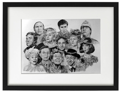 Carry On Team - Framed Limited Edition Print | Stevelilart