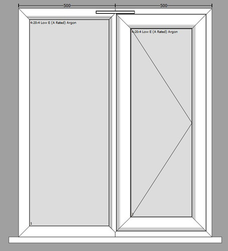 Upvc Casement Window 1000mm X 1200mm Or Below | Warfield Glass LTD