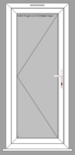 Upvc Open Out Door 900mm X 2100mm Or Below (Hinged On Left) | Warfield ...