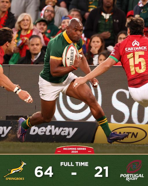 Springboks Triumph Over Portugal in Bloemfontein | The Go-To Guy