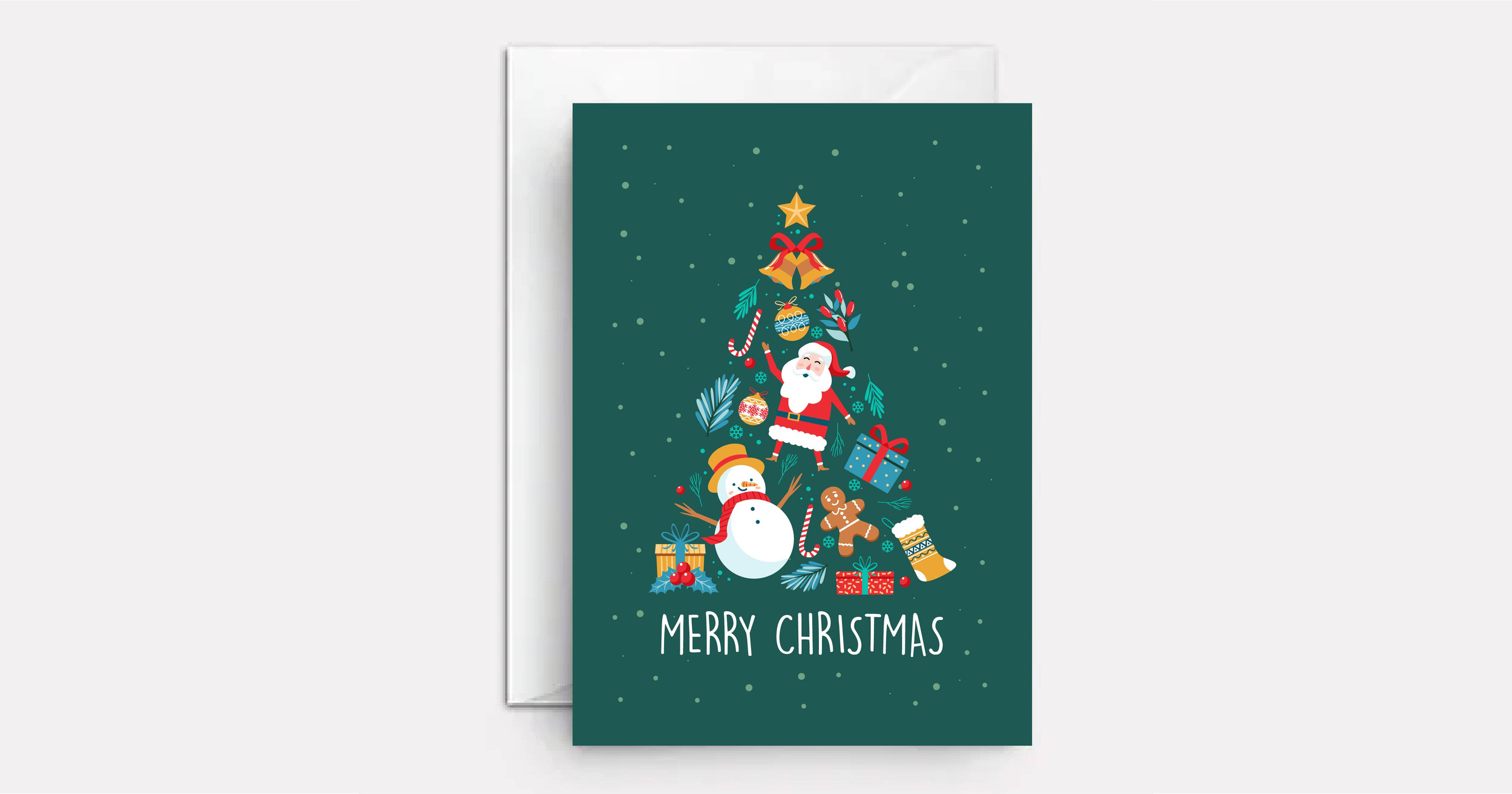 Christmas tree card - 'Tis The Treeson