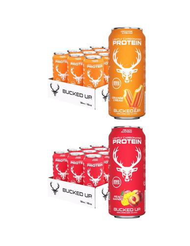 Double Pack Bucked Up Lightly Carbonated Protein 16 Oz | Bebida Proteica | Daily Supplement