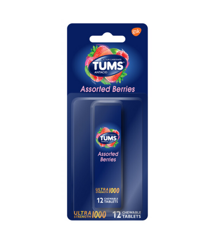 Tums® Ultra Strength Chewable Antacid- 12ct | Simplichek