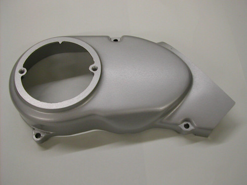 SILVER PAINTED ALUMINUM FLYWHEEL COVER CASE S1235 | DrATV Inc.