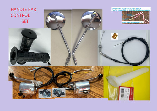 CT90 1966 TO 1974 K0 TO K5 SWITCH THROTTLE MIRROR SET (OTHERS MODELS ...