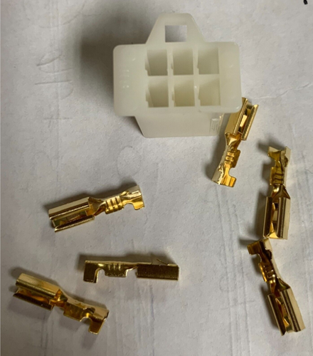 1EA NEW ATC CDI REPLACEMENT MALE CONNECTOR SET 6 WIRE W/LOCK ATC200 ...