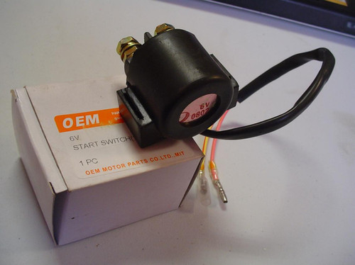 6V STARTER RELAY SELENOID C70 WITH 6V BATTERIES ANY 6V BIKE (STARTER 6V ...