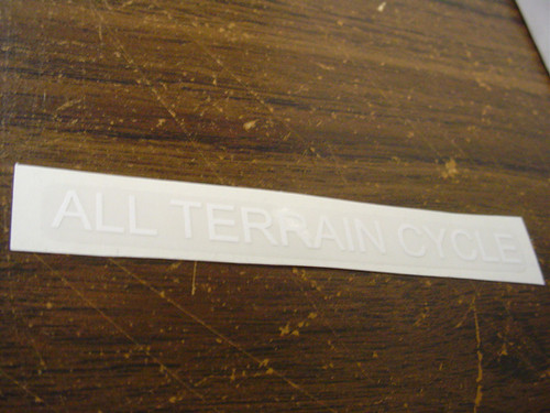 NUMBER PLATE EMBLEM "ALL TERRAIN CYCLE" REPLACES 87513-957-000 (D7138 ...