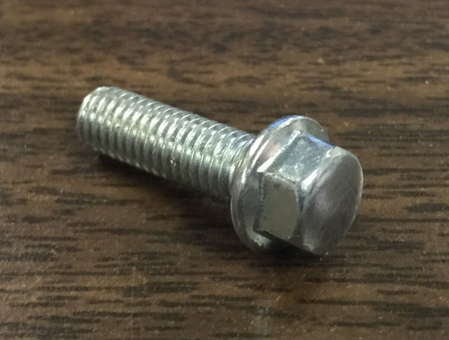 1EA NEW CHROME 6MM BOLT WITH 8MM HEX HEAD X 20MM LONG THREADS (332E ...